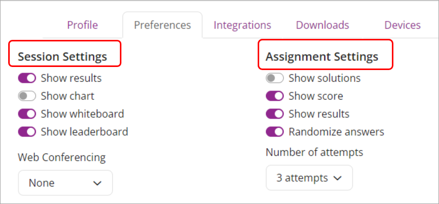 EchoPoll - Global setups in your account (Original) - eLearning - University of Queensland